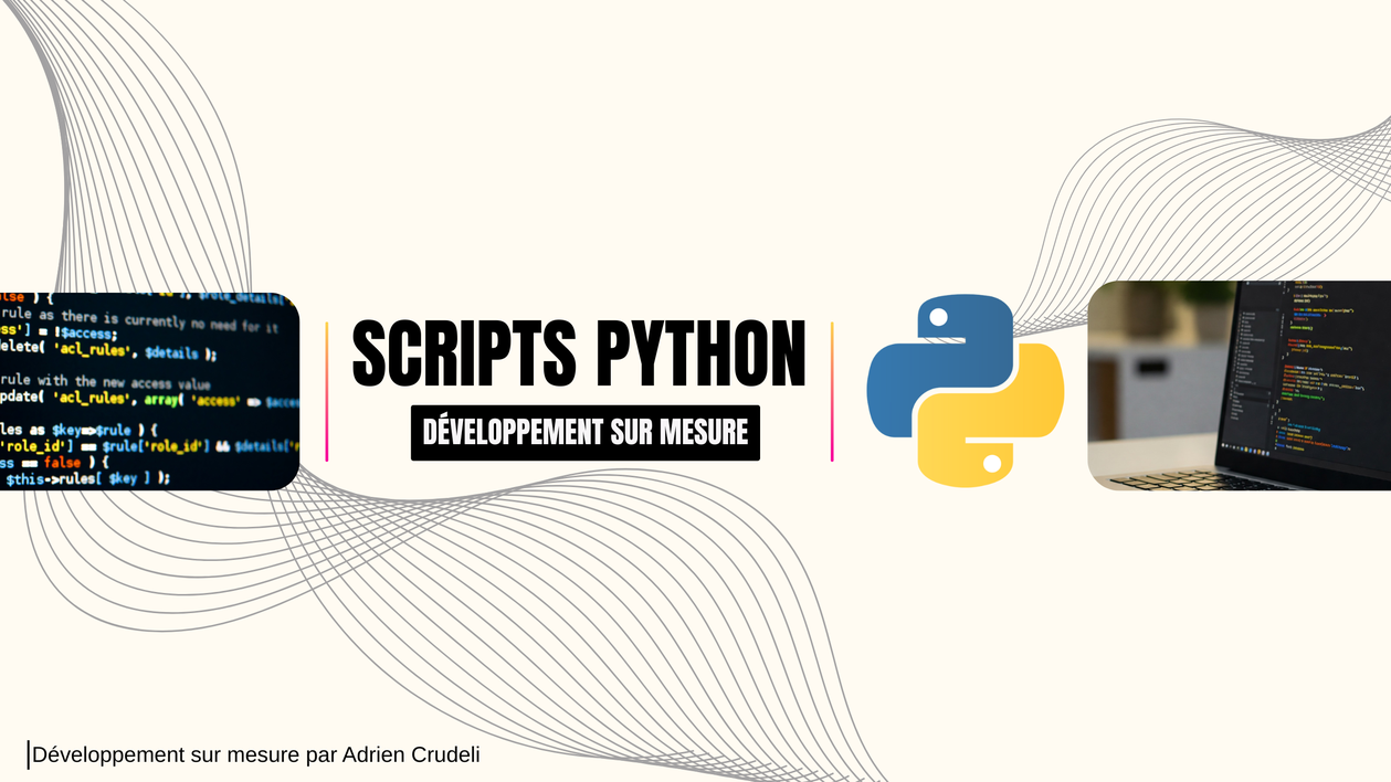 Je vais créer vos scripts, bots et automatisations Python sur mesure par EcamAdrien