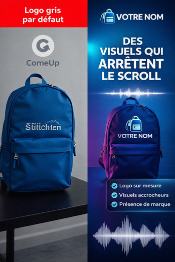 Je vais Creer votre Logo/Bannière ComeUp pro , paraître crédible en 24h ...