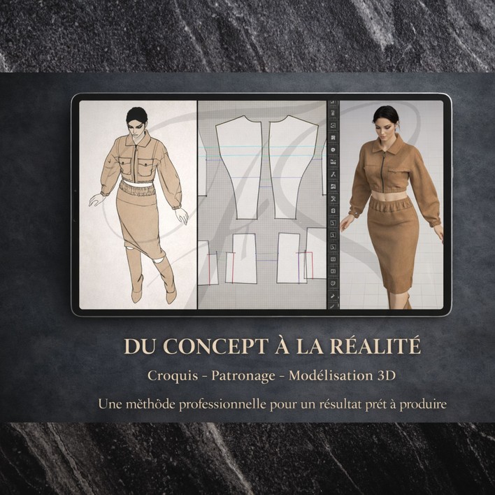 Je vais créer votre vêtement en fashion design et CLO 3D avec patron ...