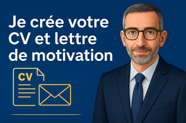 Je vais rédiger un CV professionnel et une lettre de motivation ...