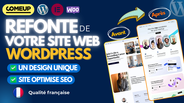 Je vais faire votre refonte site WordPress professionnelle et optimisée SEO par OA_Freelance
