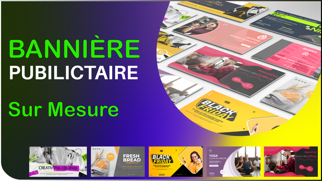Je vais créer des bannières sur-mesure qui captent l'attention et ...