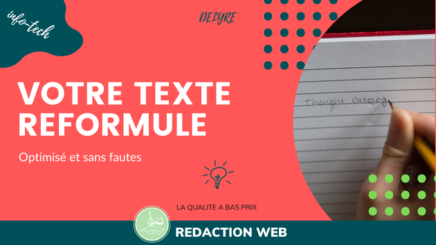 Je vais reformuler entièrement vos textes par Delyre