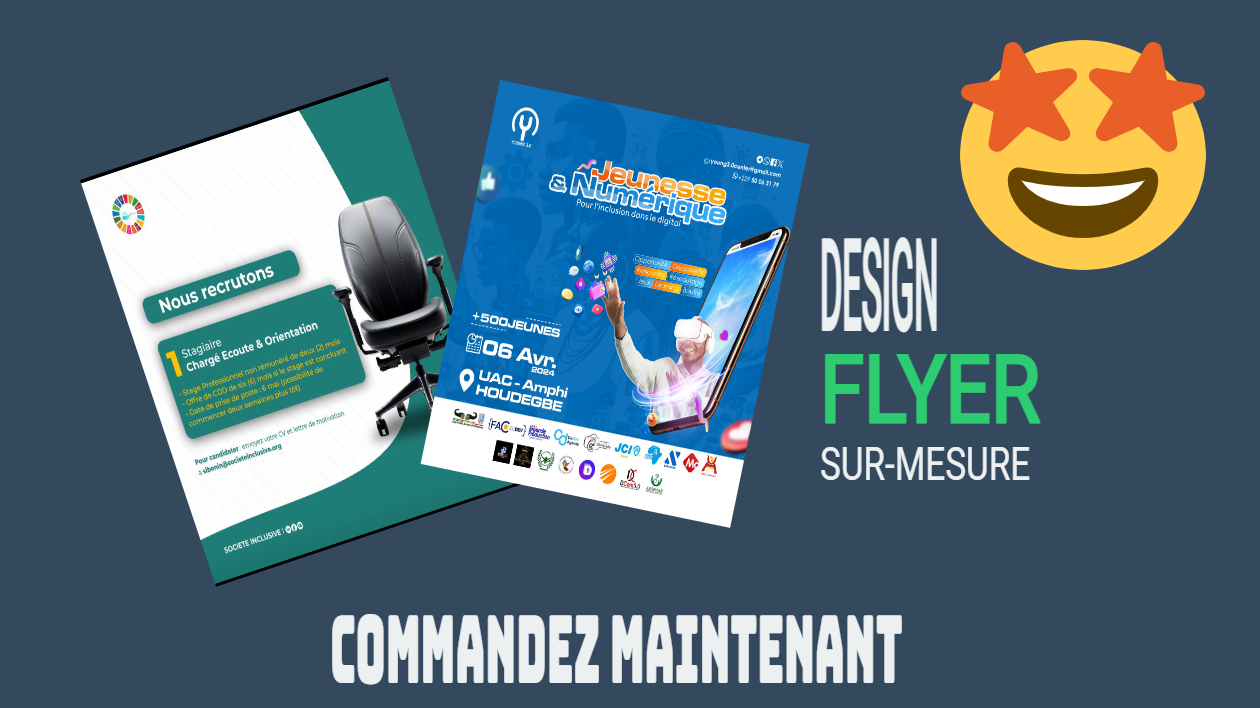 Je vais créer une affiche ou un flyer professionnel impactant pour ...