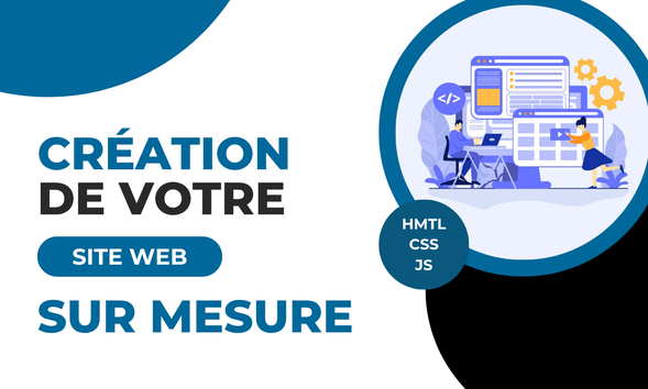 Je vais créer un site web sur-mesure en HTML/CSS/JS par timotheecharruau1