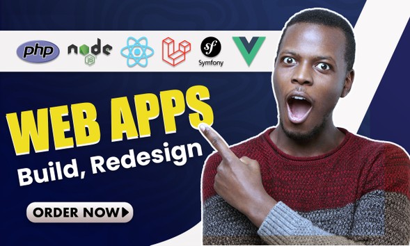 I will build, fix, or redesign web application in react, PHP, symfony, laravel, vue, node js by ...