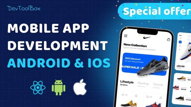 I will develop your mobile application for Android and iOS with React Native by DevToolBox