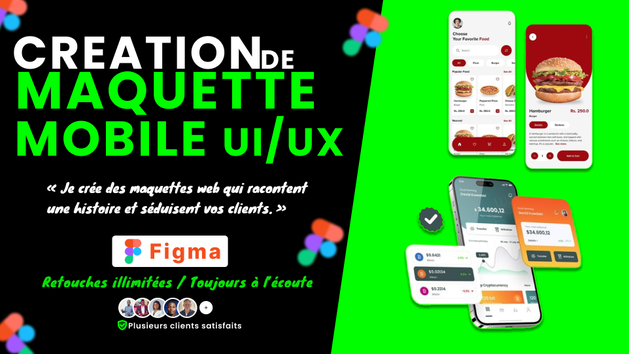 Je vais créer la maquette de votre applications sur figma par _Emmanuel
