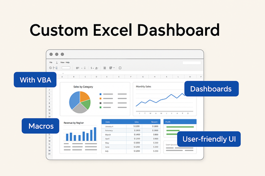 I will build a dynamic Excel dashboard to automate your workflow by ...