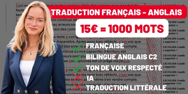 Je vais réaliser vos traductions français - anglais par cam_redaction