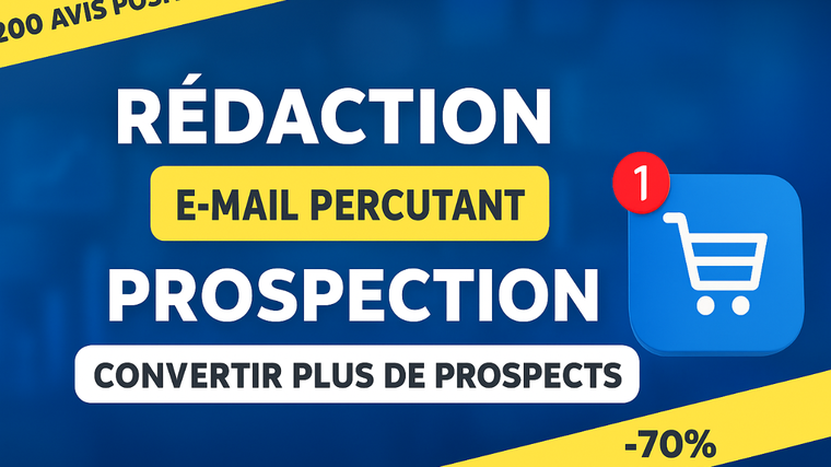 Je vais rédiger des e-mails de prospection puissants qui transforment vos prospects en clients ...