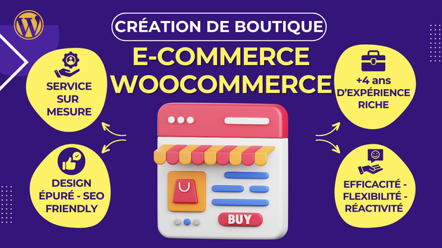 Je vais créer votre site e-commerce avec WordPress et WooCommerce par Lenaic_