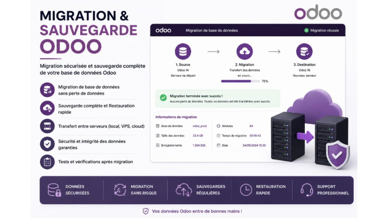 Je vais installer, configurer et dépanner Odoo à distance par ...
