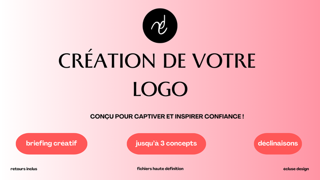 Je vais créer un logo unique et personnalisé par ECLUSE