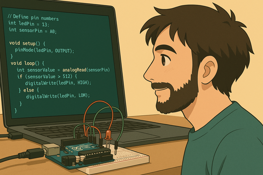 Je vais développer votre projet Arduino avec code, schéma et support ...