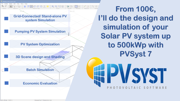 I will do the design and the simulation of your solar pv system with ...