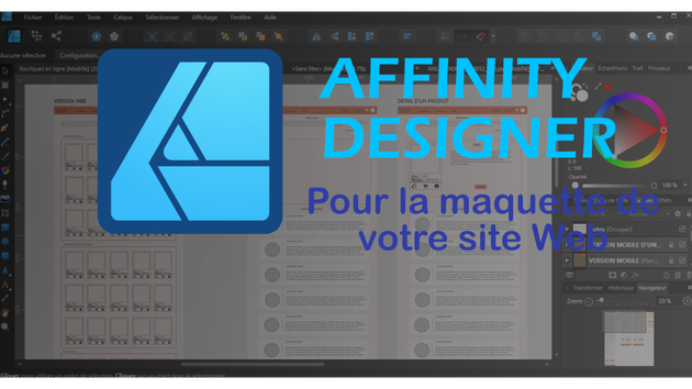 Je vais créer votre maquette de site web avec affinity designer par ...