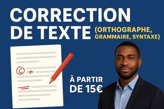 Je vais corriger vos fautes d'orthographe et de grammaire avec ...