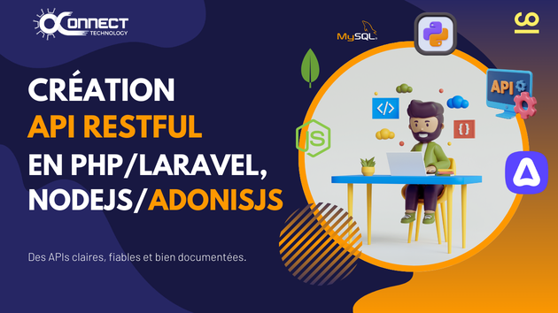 Je vais créer votre API RESTful en PHP / Laravel ou NodeJS/AdonisJS par AlphaConnect_Tech