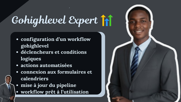Je vais configurer une automatisation de workflow gohighlevel par ...