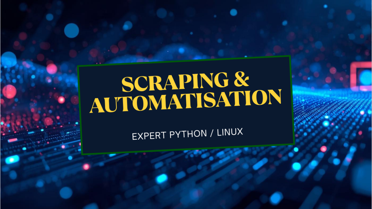 Je vais créer votre script de Web Scraping ou d'automatisation Python ...