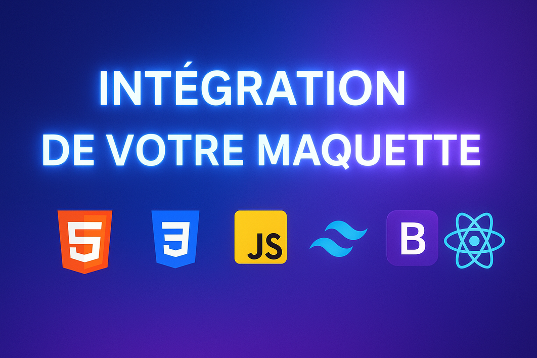 Je vais transformer votre maquette (Figma, PSD, etc.) en site web ...