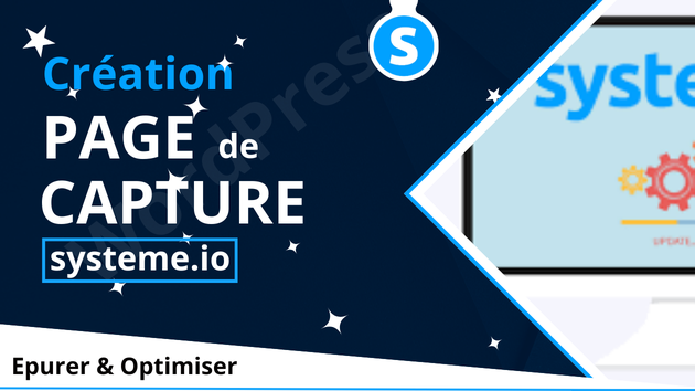 Je vais concevoir votre page de capture ou landing page sur system.io ...
