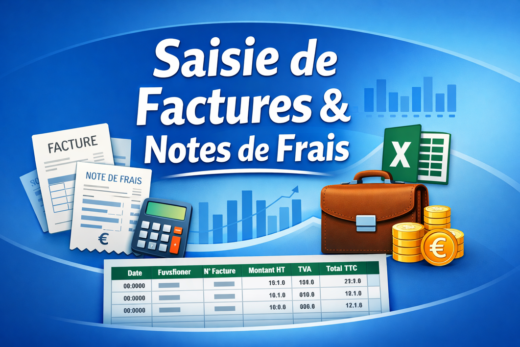 Je vais saisir et organiser vos factures et notes de frais sur Excel ...