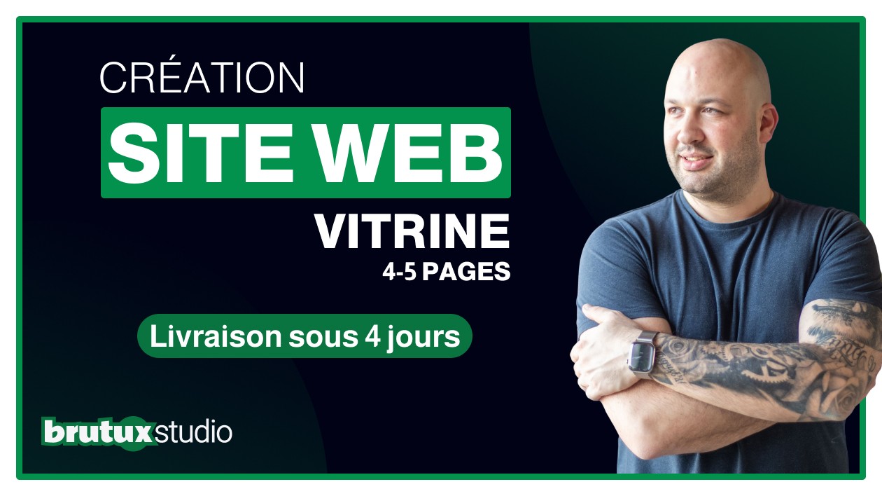 Je vais créer votre site vitrine 4 pages professionnel prêt en 4 jours par Brutux_Studio