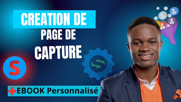 Je vais vous créer une page de capture ou landing page sur systeme.io ...