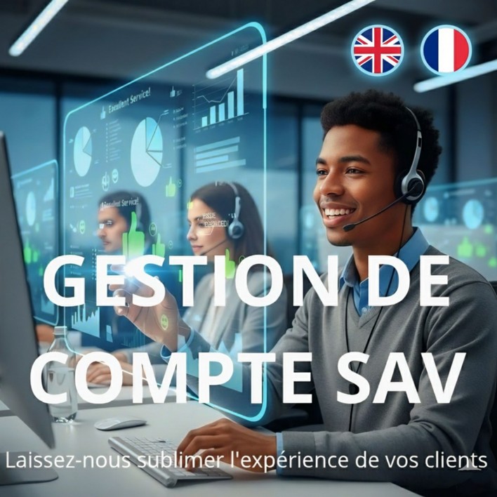 Je vais garantir un SAV réactif et efficace pour vos clients ...