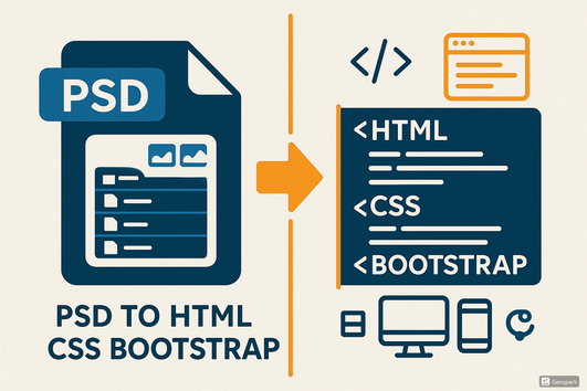 Je vais faire l'intégration de votre maquette PSD,PNG, JPEG ou PDF en HTML/CSS ou bootstrap par ...