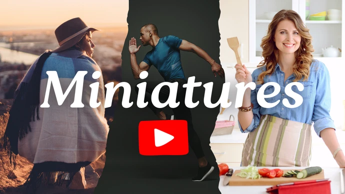 Je vais Je crée vos miniatures YouTube, affiches ou logos sur mesure ...