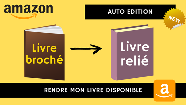 Je vais convertir votre "livre broché" en "livre relié" sur Amazon KDP ...