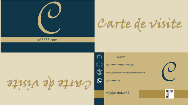 Je vais créer des cartes de visite personnalisées professionnelles par ...