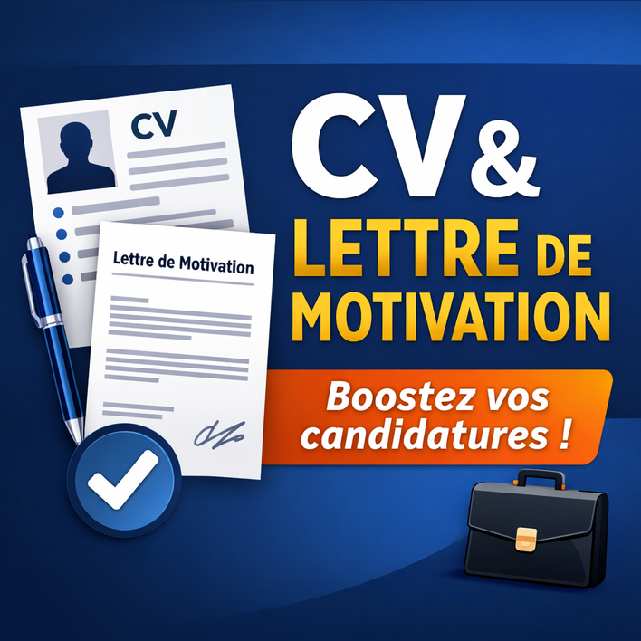 Je vais créer ou corriger votre CV et lettre de motivation ...
