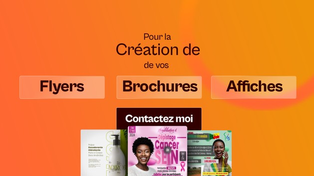Je vais créer un flyer, une brochure ou une affiche au design ...