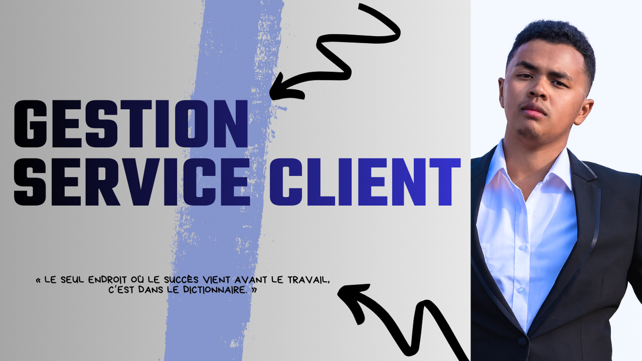 Je vais prendre en charge votre support client de A à Z par Onelson ...