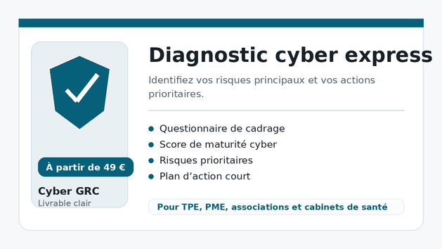 Je vais réaliser un diagnostic cybersécurité simple de votre ...