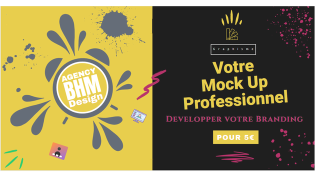Je vais créer Un MOCK-UP DESIGN PRO Pour Votre BRANDING par Agency_BHM