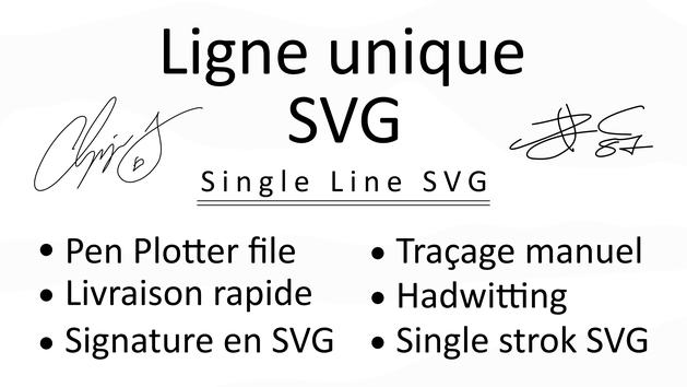 Je vais concevez une seule ligne svg pour votre traceur à stylo par ...