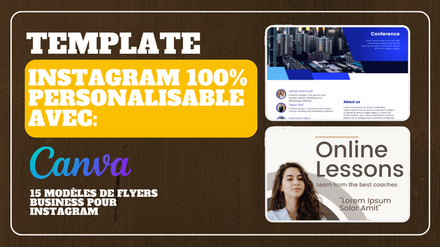 Je vais vous donner 15 modèles de flyers Templates de post Instagram ...