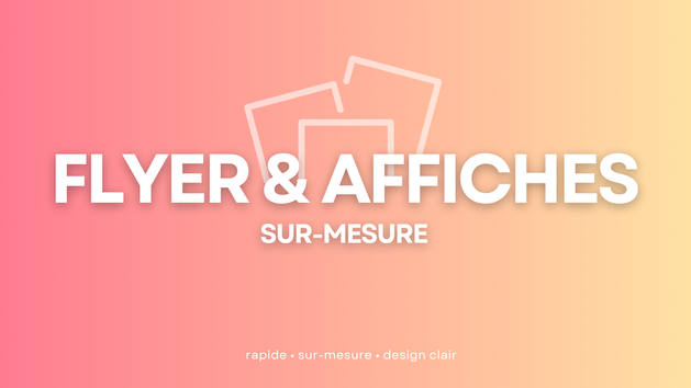 Je vais un flyer ou une affiche professionnelle, design et ...