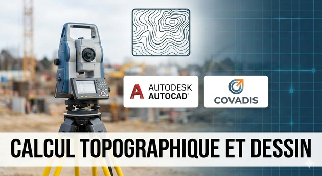 Je vais réalise vos calcules topographiques et mise au propre le plans ...
