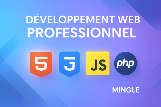 Je vais concevoir et développer votre site web professionnel de A à Z ( HTML, CSS, JAVASCRIPT ...