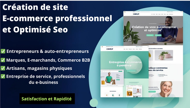 Je vais créer votre site e-commerce professionnel et optimisé SEO pour booster votre visibilité ...