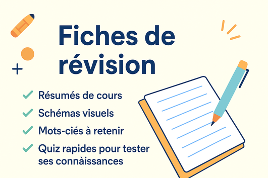 Je vais créer des fiches de révisions personnalisé tout niveau par Ayan1