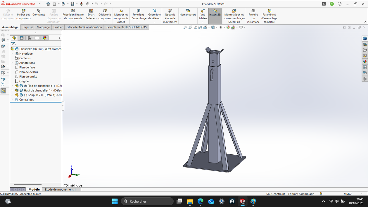 Je vais modéliser en 3D une pièce métallique sous Solidworks ou des ...