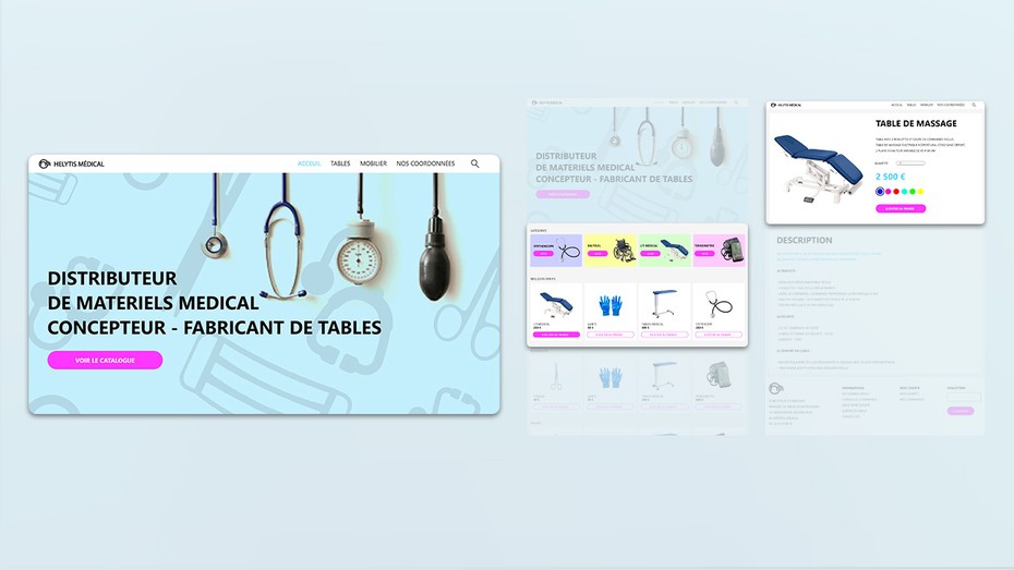 Je vais créer le design UI/UX de votre site web sur-mesure par Adesign_