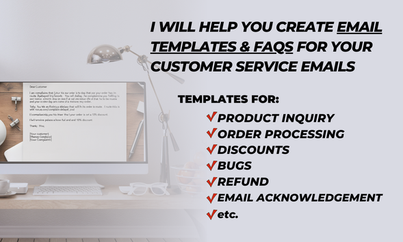 I will create custom customer service email templates for your business ...